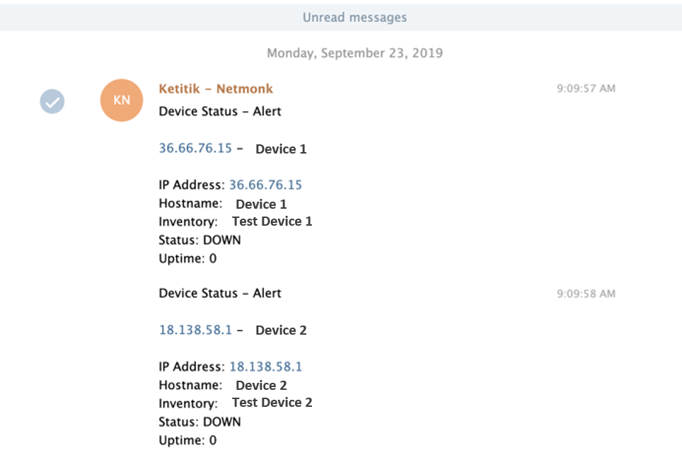 Bagaimana cara membuat alert melalui bot telegram yang sudah dibuat ...